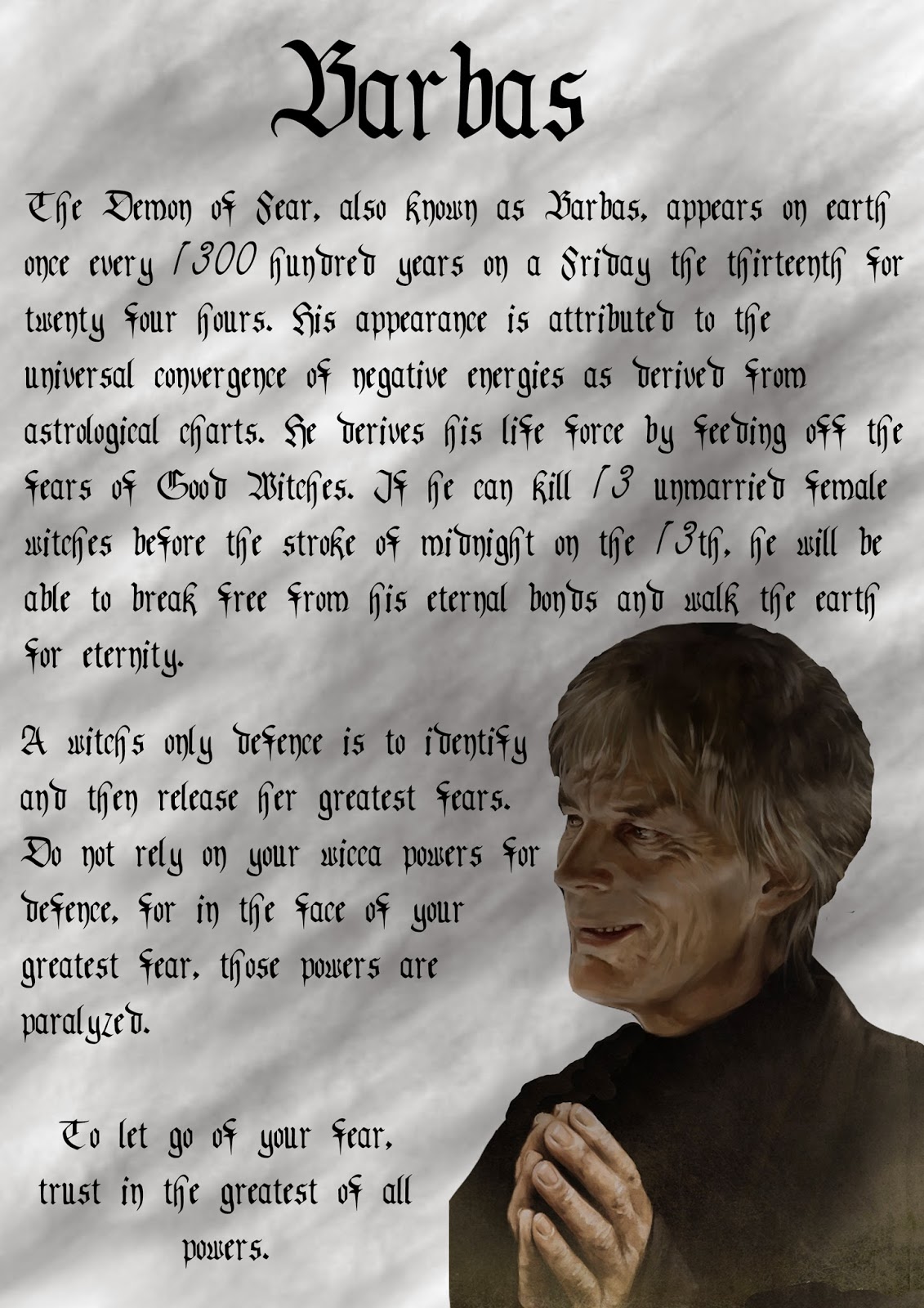 Book Of Shadows Pages: Poll winner - Barbas - Demon Of Fear