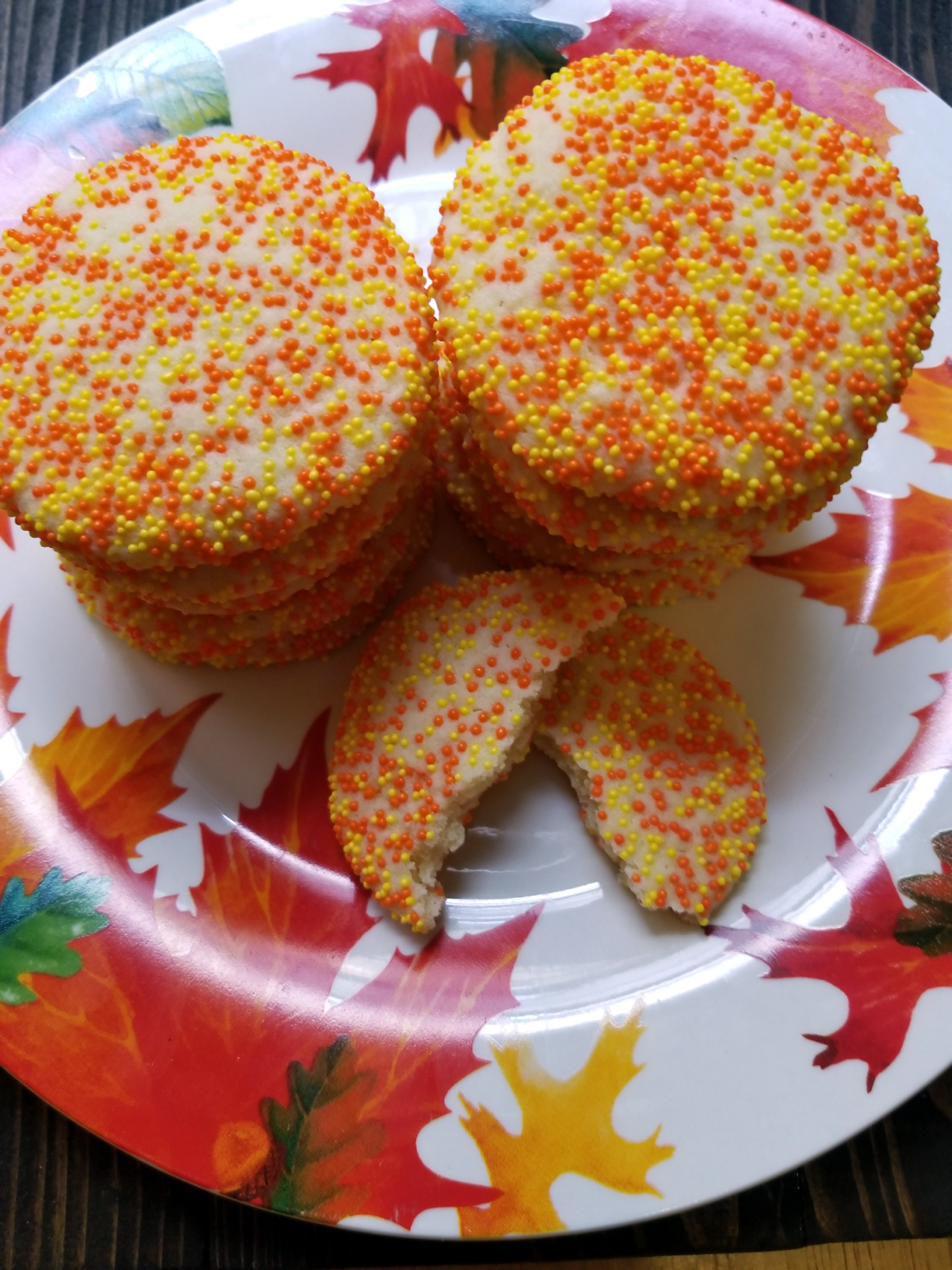 Two Frys: Fall Sprinkle Cookies