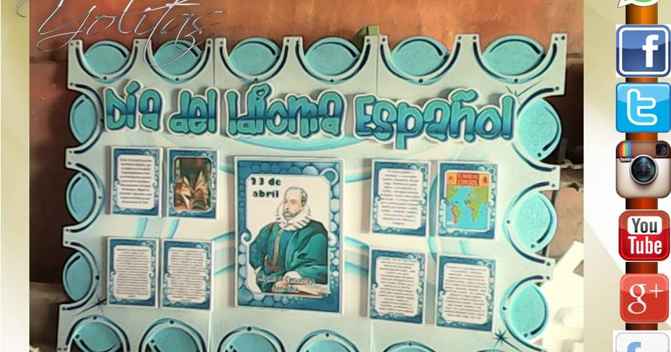 Yolitas Decoraciones: Mural del dia del idioma español