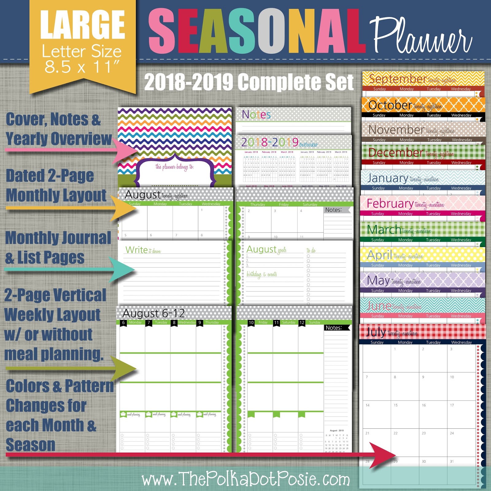 The Polka Dot Posie: Planners