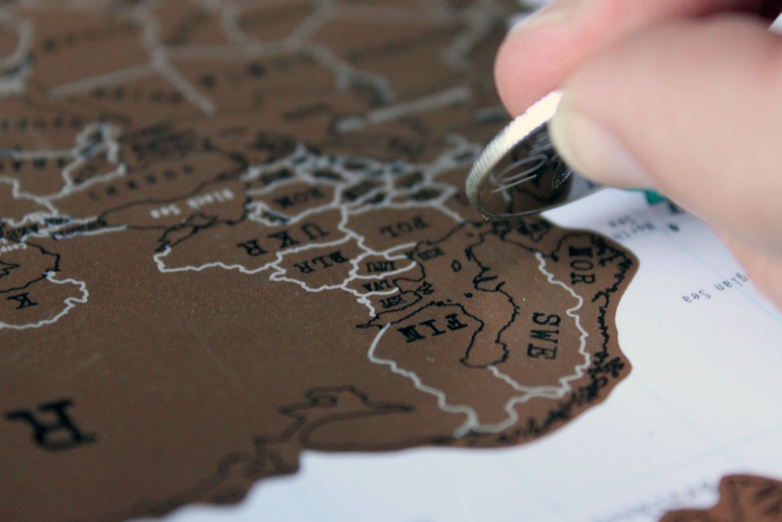 on my honor...: Scratch-off travels