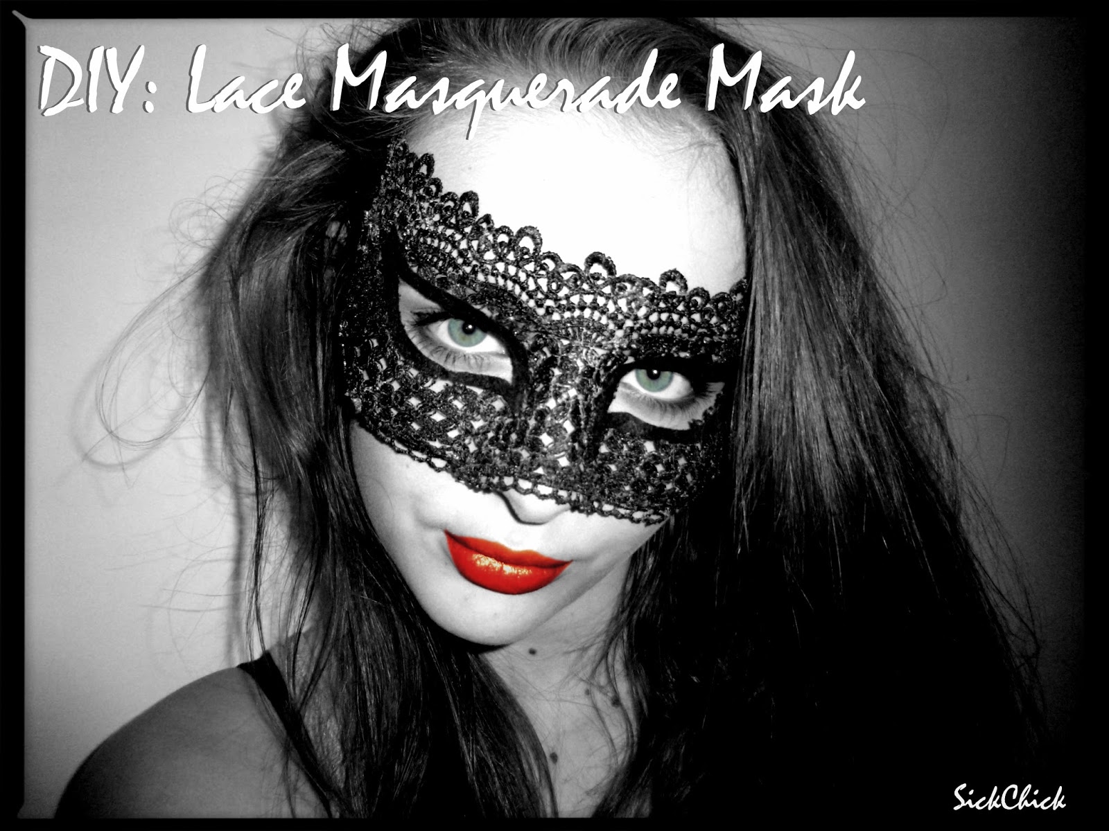 SickChick: DIY: Lace Masquerade Mask