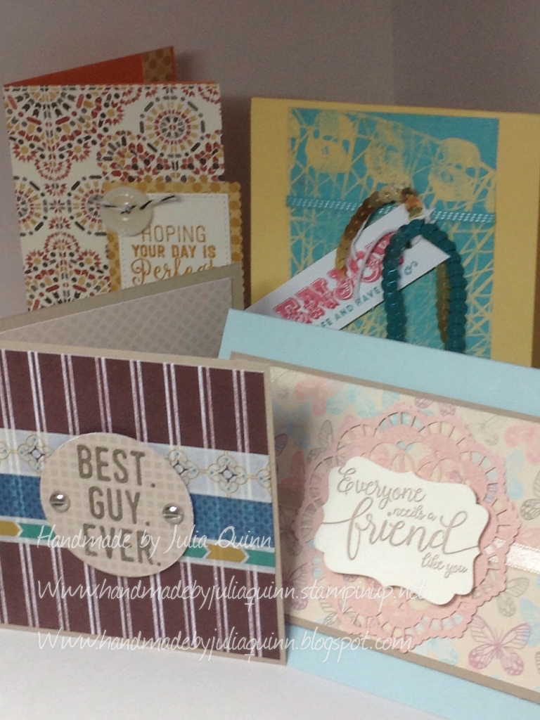 handmade by Julia Quinn - cardmaking and supplies: Stampin' Up! DSP is ...