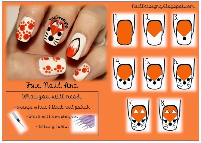 NailDeesignz: Fox Nail Art