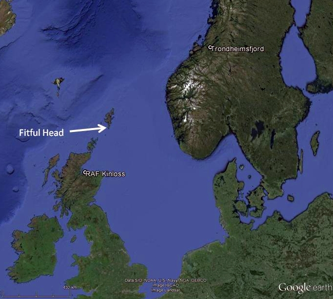 Modern Conflict Archaeology : Fitful Head memorial to the crew of ...