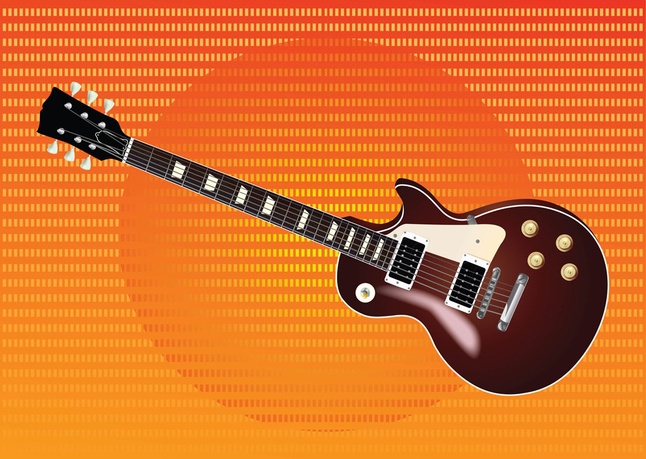 seo design graphics web design: guitar vector