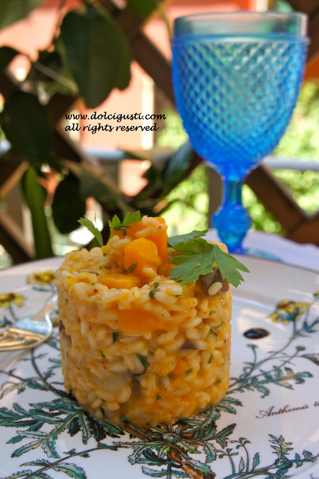 chocolate and cakes: pumpkin risotto
