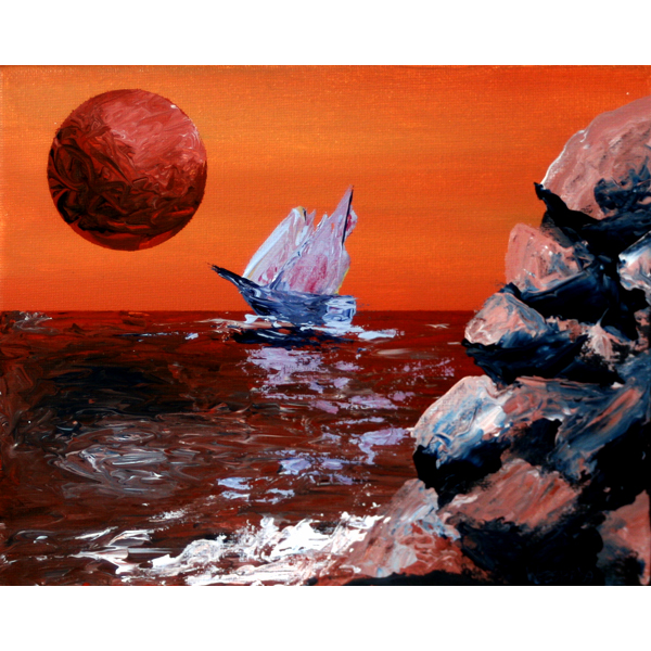 Daily Painters Abstract Gallery: Mark Webster - Sailing off the Edge of ...
