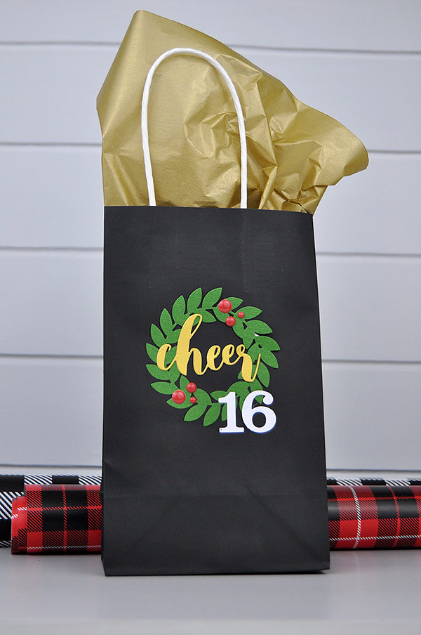 Christmas Countdown: Die Cut Black, Gold, Green and Red Christmas Bags ...