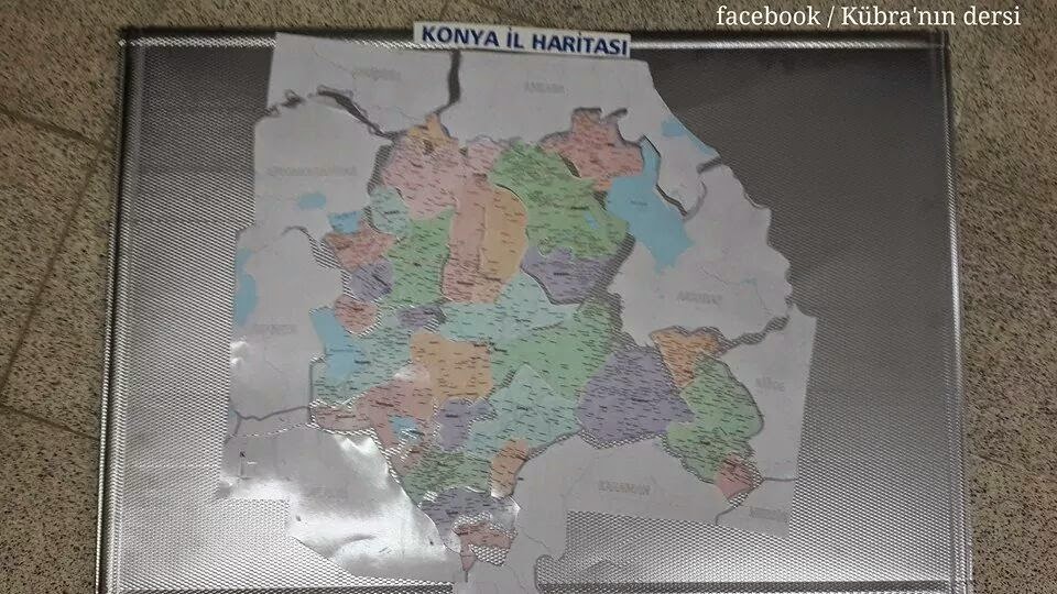 Kübra'nın dersi: YAPBOZ İL HARİTASI