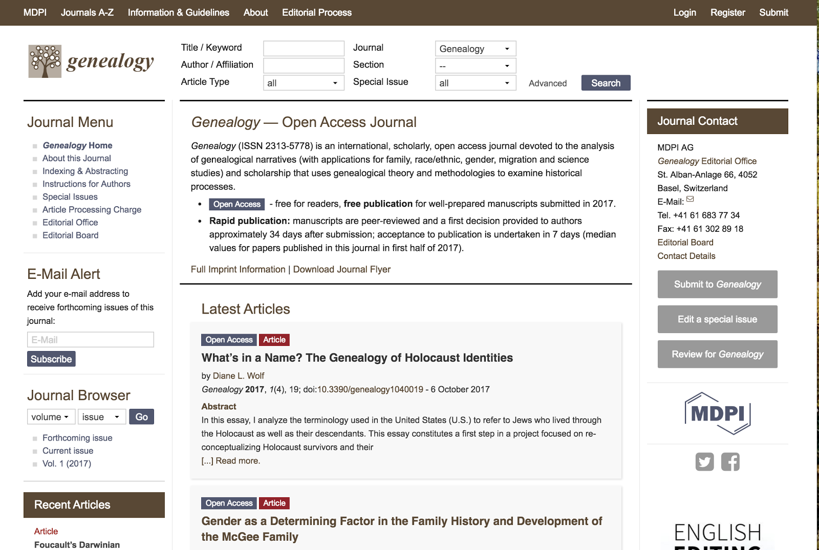 Genealogy's Star: Genealogy in the Abstract