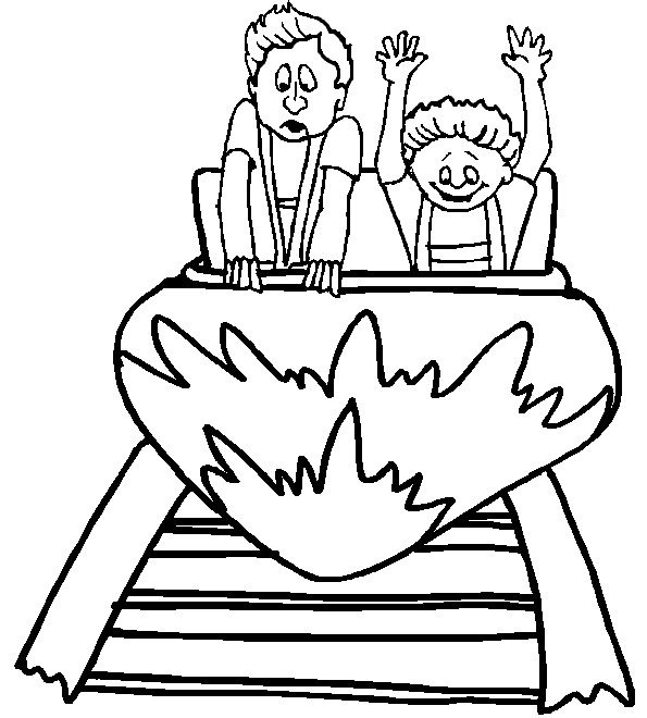 Amusement Park Coloring Pages Printable Coloring Pages