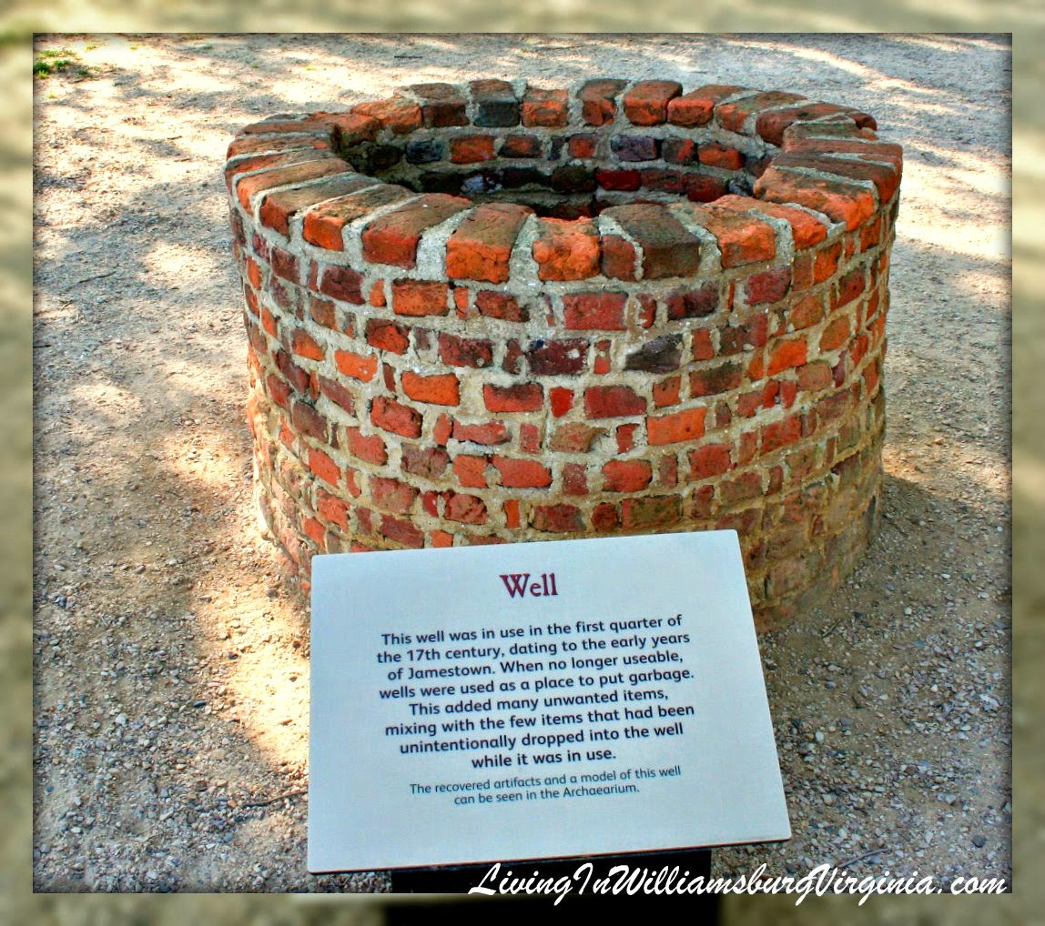 Living In Williamsburg, Virginia: Worth Of A Well, Historic Jamestown ...