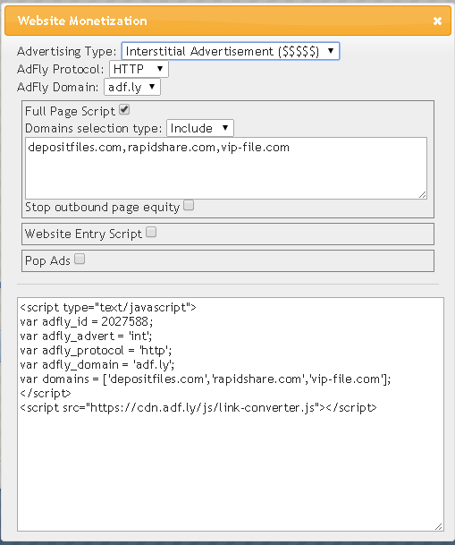 Cara Memasang Pop-up Ads (Iklan Muncul Otomatis) Adfly ~ Sadam Tutorial