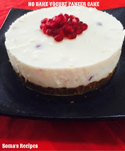 CURRY AND SPICE: NO BAKE YOGURT PANEER CAKE