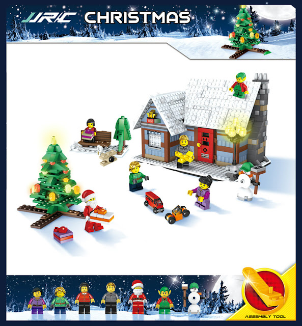 BLOG DOS BRINQUEDOS: Building Blocks Santa Claus