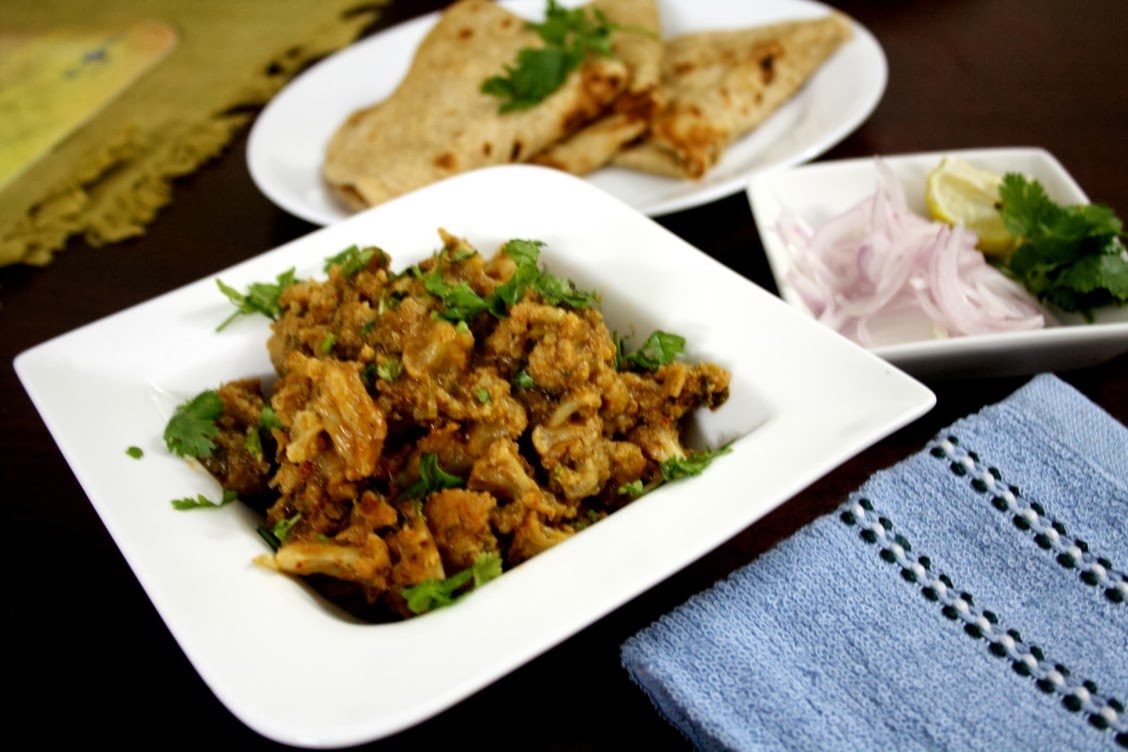 Gobi Musallam | Roasted Whole Cauliflower ~ Pressure Cooker Method