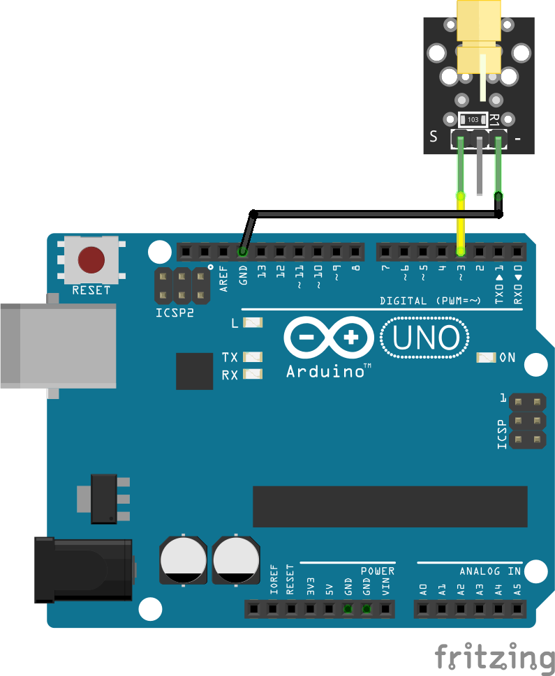 Módulo láser KY-008 arduino
