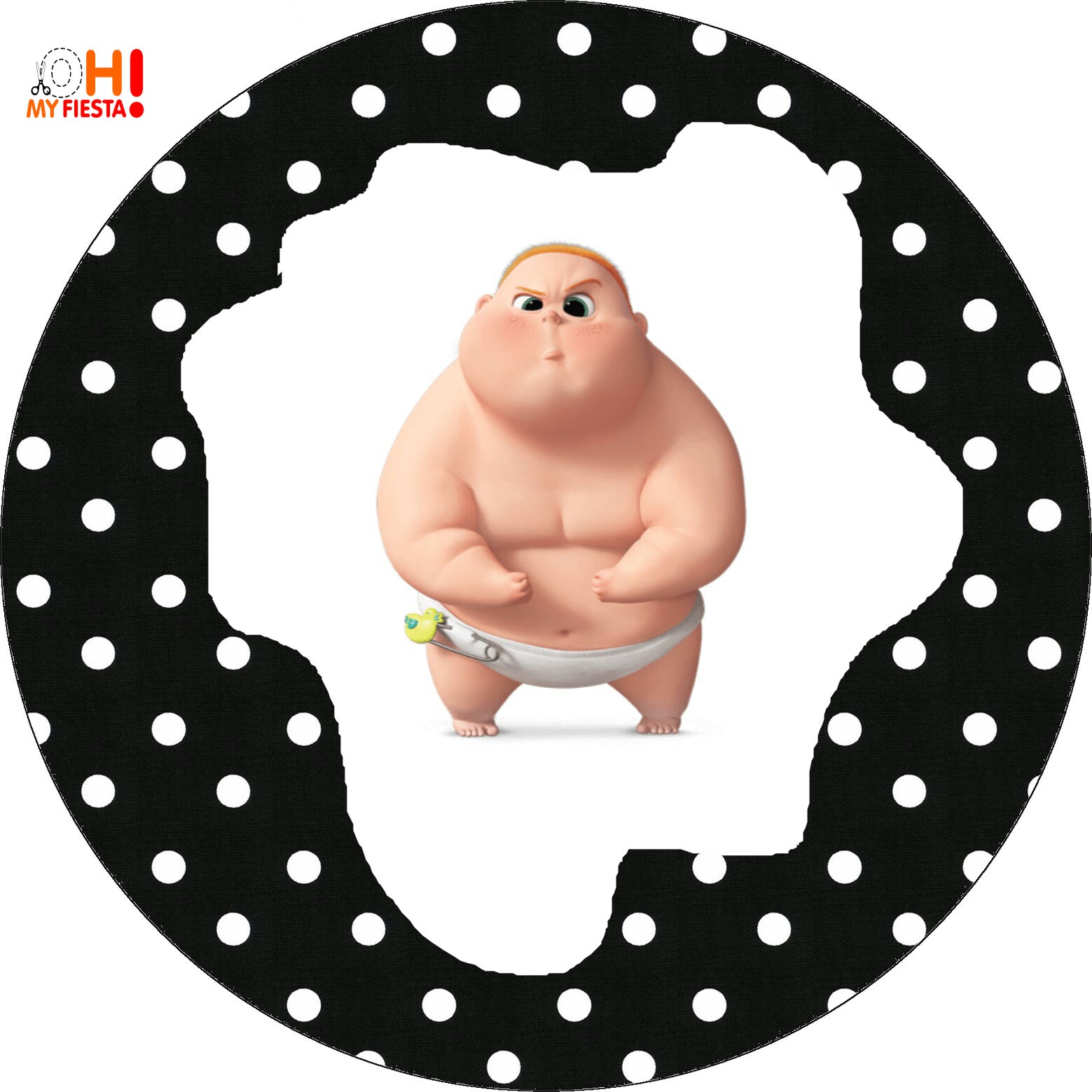 The Boss Baby Party Free Printable Cupcake Wrappers and Toppers. - Oh ...