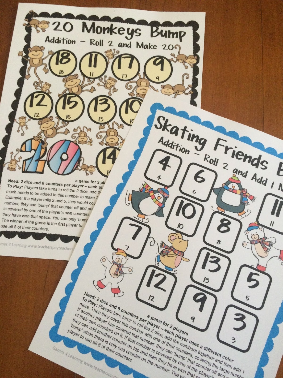 Fun Games 4 Learning: Bump! Bump! Bump! Bump Math Games