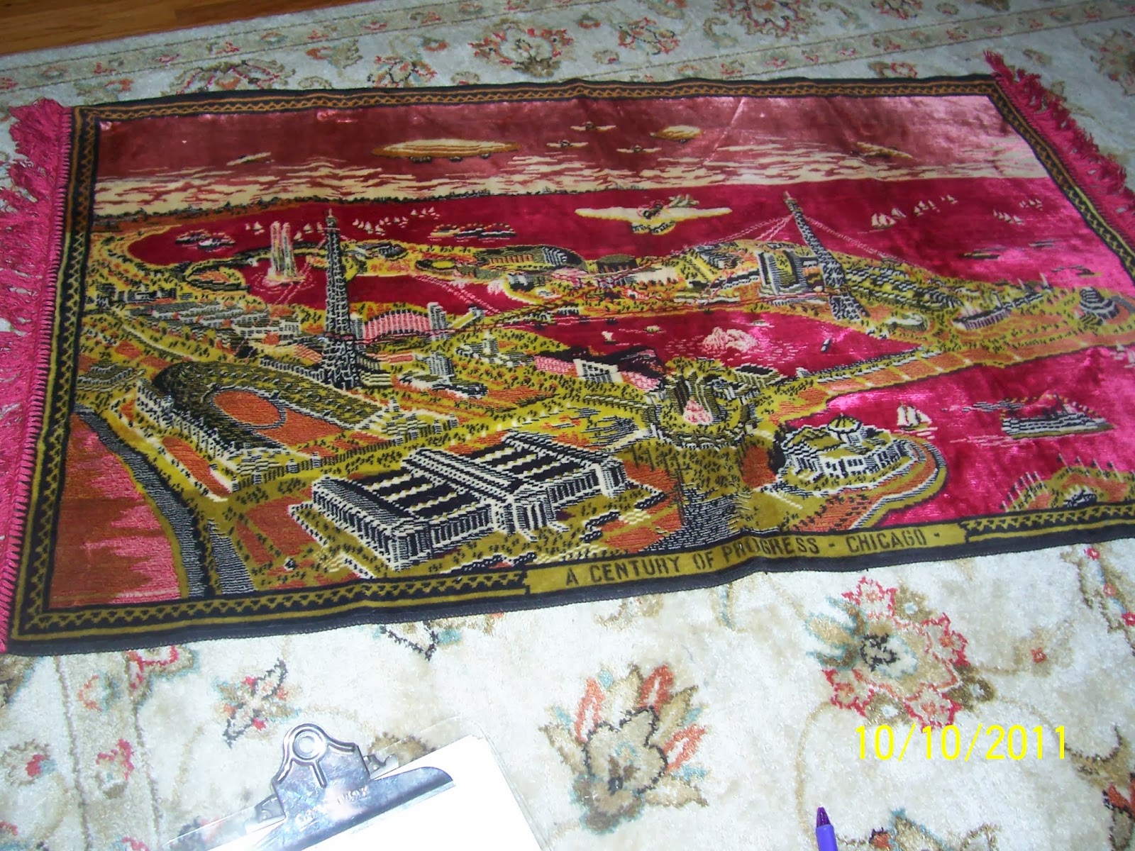 Time Machine to the Twenties: Artifact of the Day - World's Fair Rug
