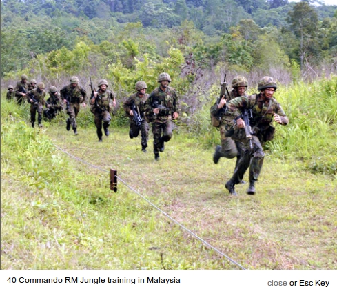 40th Commando RM Jungle training in Malaysia