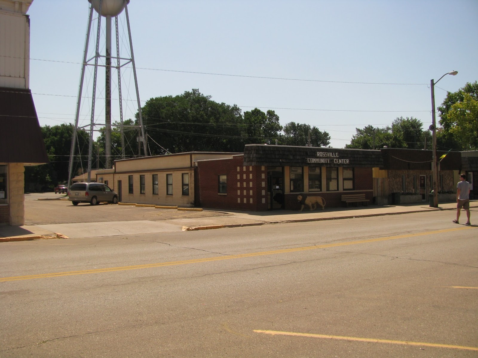 Photos of Rossville and Rossville Alumni: Rossville Streets and Buildings