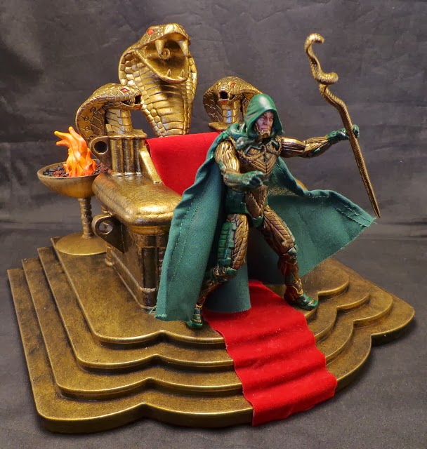 Stronox Custom Figures: GI Joe Serpentor with Cobra Throne