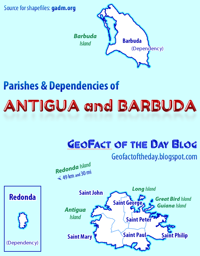 GeoFact of the Day: Parishes of Antigua and Barbuda
