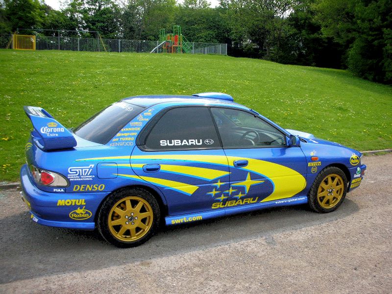 The Green I Signs Blog: Subaru Impreza Rally Car Graphics supplied ...