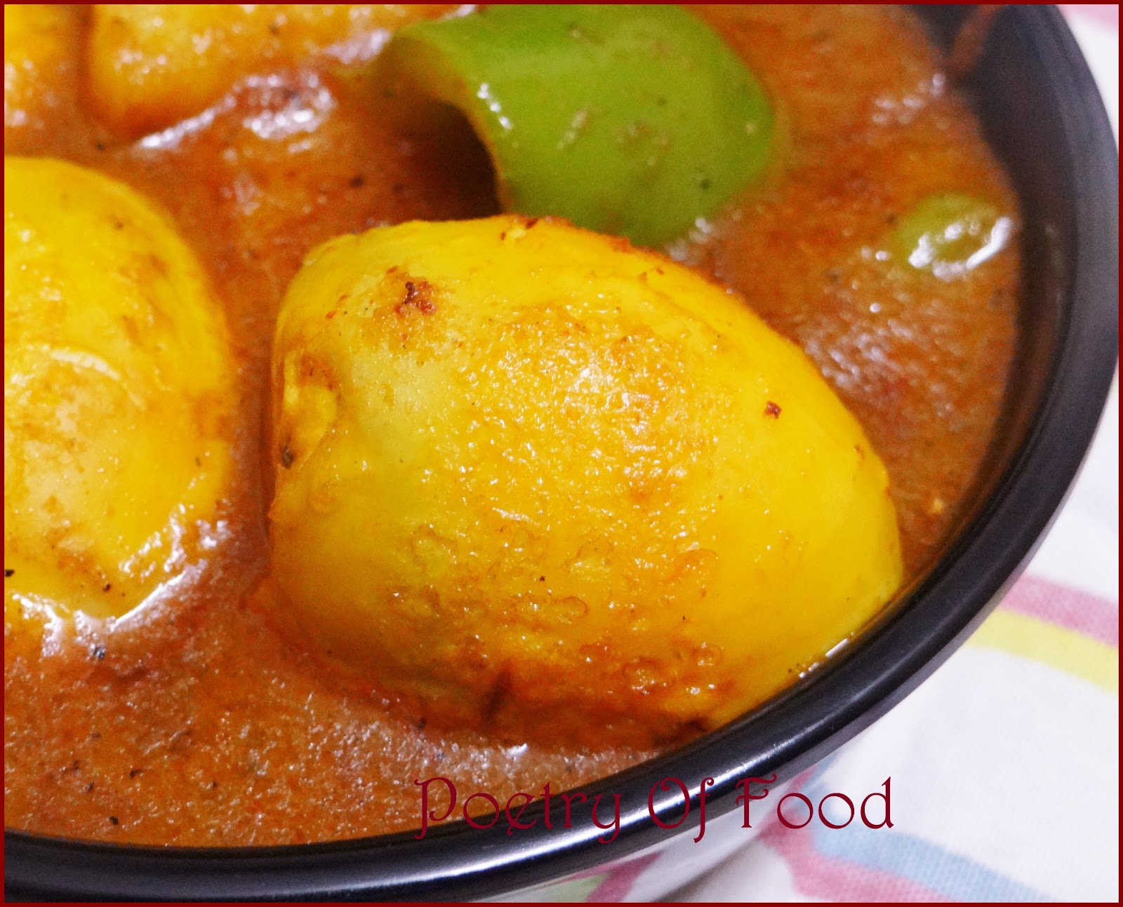 Poetry of Food: Egg Capsicum Curry..!!