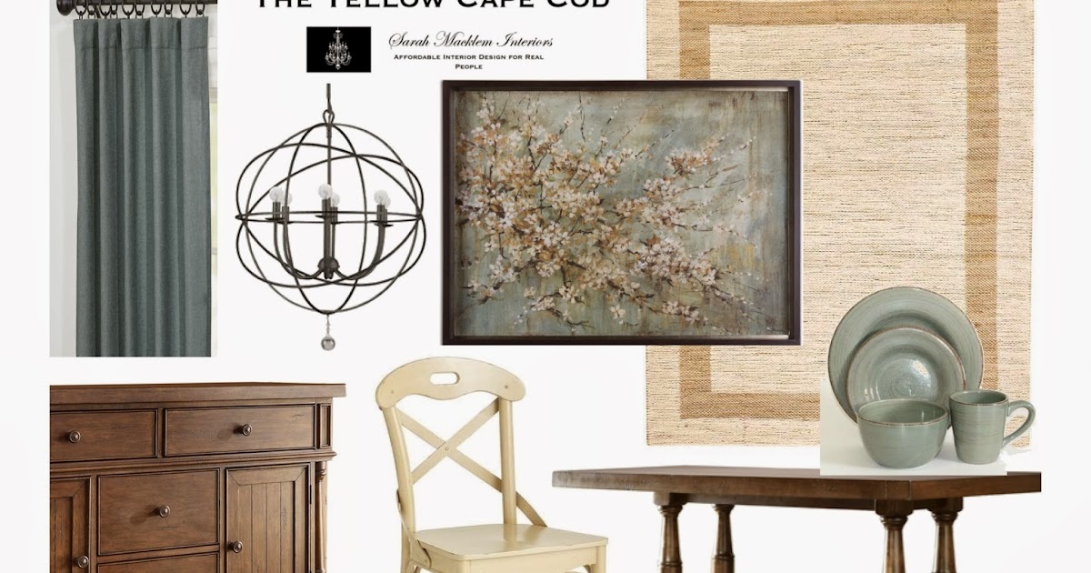 The Yellow Cape Cod: Dining Room and Foyer~Two Spaces One Design