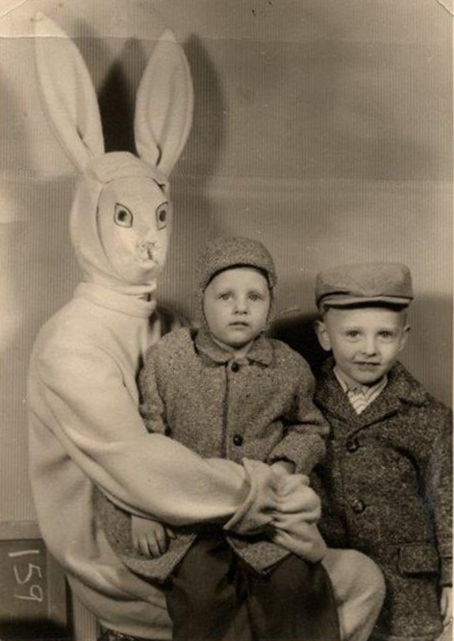 These Creepy and Disturbing Vintage Easter Bunny Photos That Will Make ...