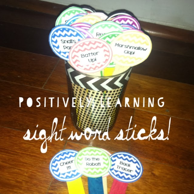 Sight Word Sticks! - Classroom Freebies