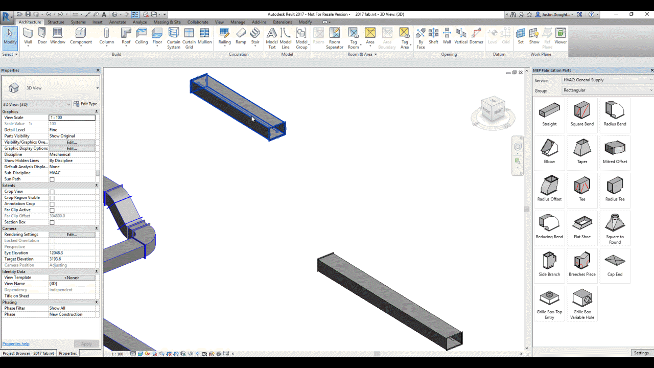 Ideate Solutions: Revit 2017: Filling Gaps in a Revit Fabrication Model