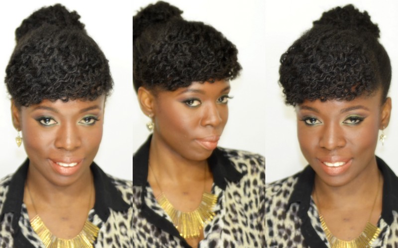 5 Simple Funky Updos On Natural Hair