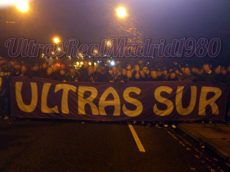 Ultras on tour: Corteo Ultras Sur en Manchester