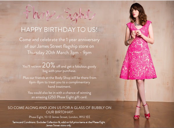 frumpy to funky: Birthday Celebrations This Thurs at Phase Eight London ...