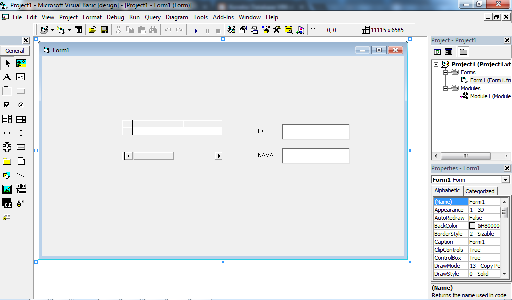 Cara Memindahkan Data dari Datagrid Ke Textbox atau Label vb6