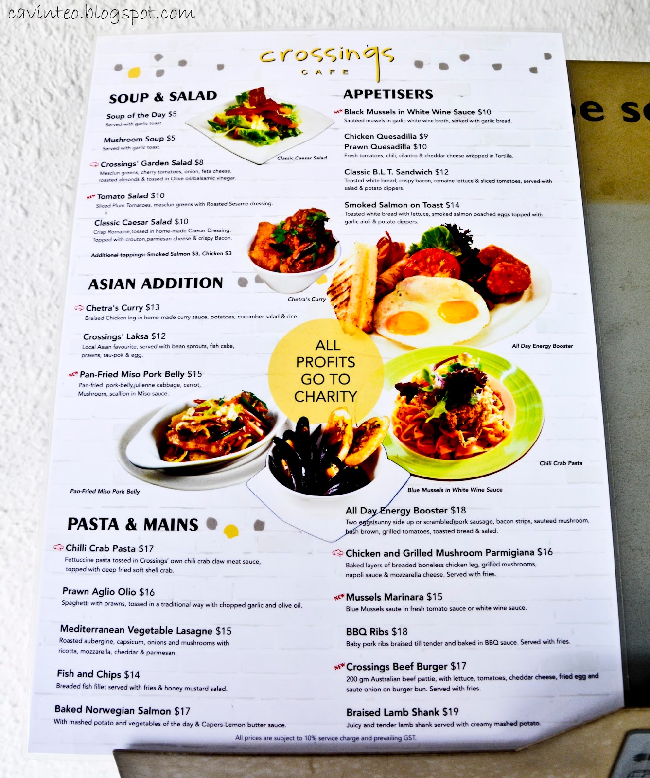 Entree Kibbles: Crossings Cafe - Where All Profits Go to Charity ...