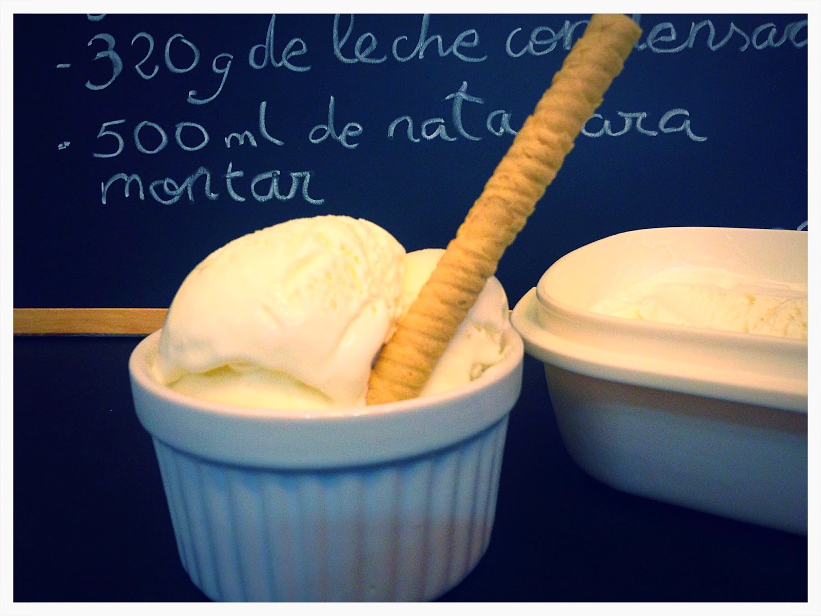 LAS ELABORACIONES DE ROSA: HELADO CASERO DE LECHE CONDENSADA