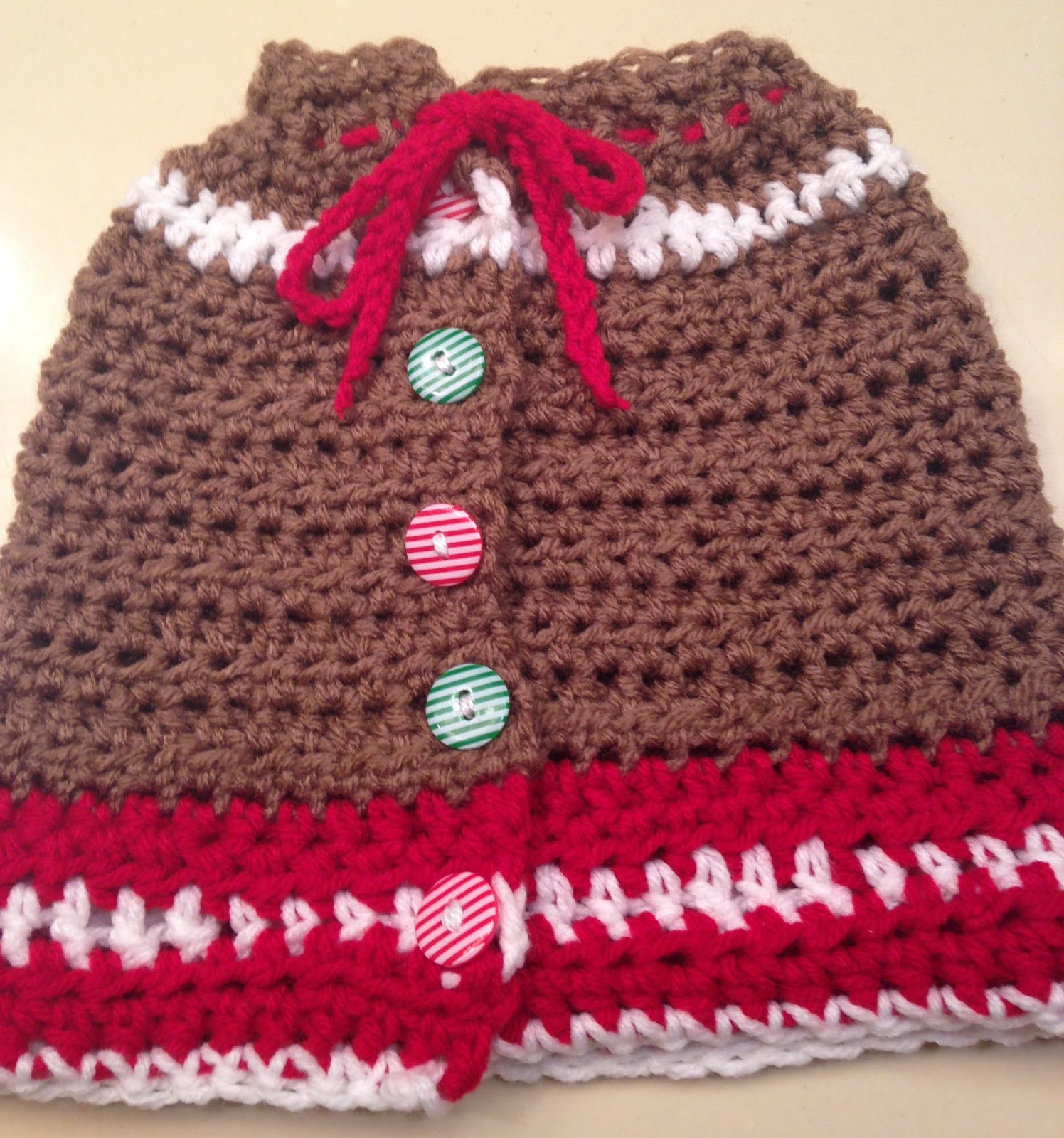 The Perfect Stitch...: Gingerbread All-In-One Hat & Neckwarmer...