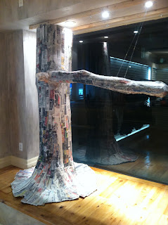 Marmalade Skies: Paper Mache Tree Window Display
