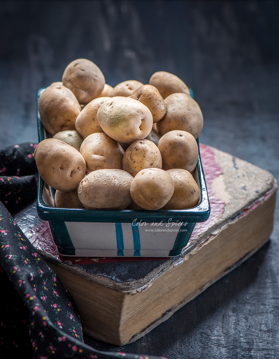 Color and Spices: Baby potatoes with coriander pesto...