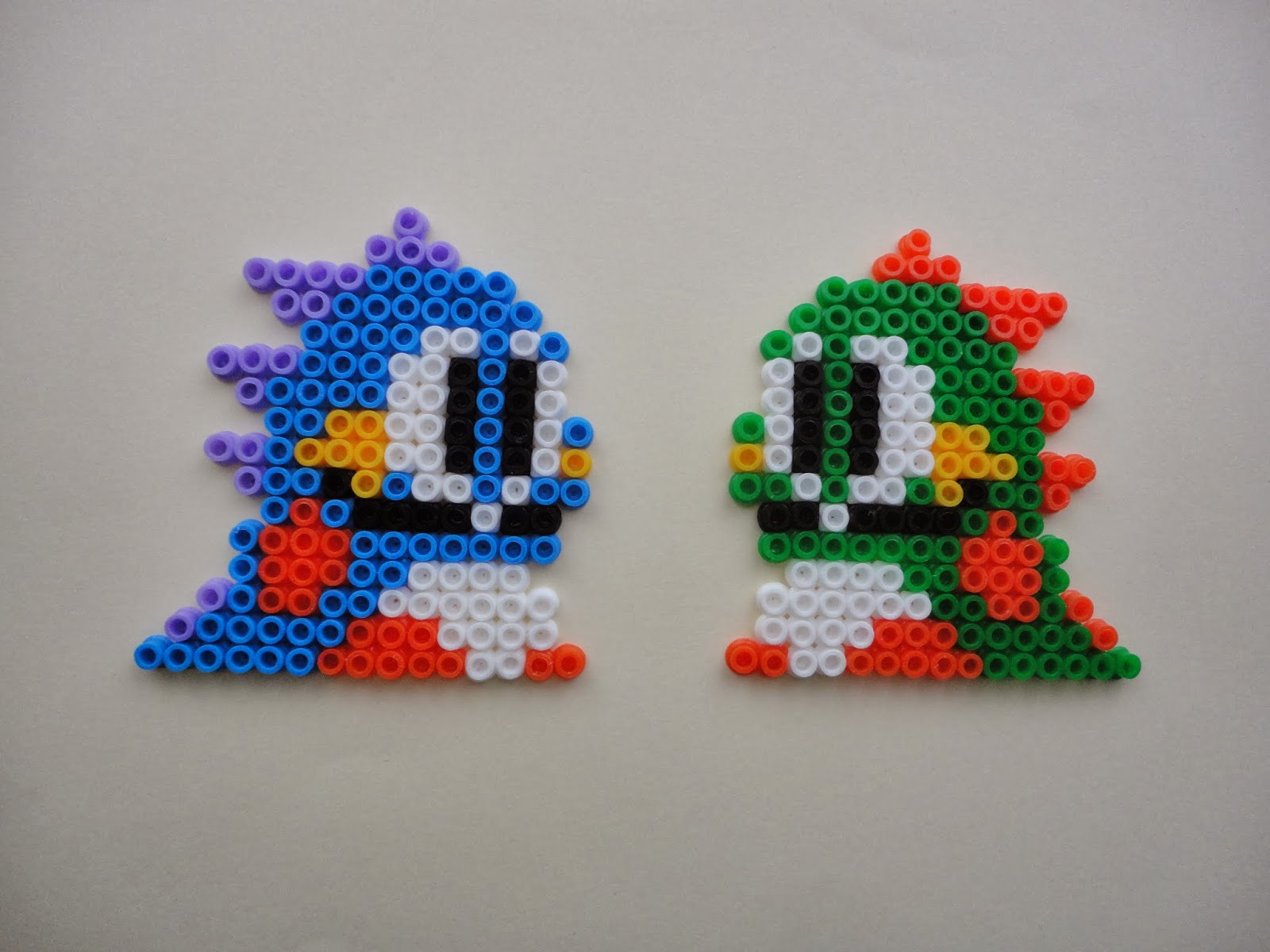 Pixel Art-E: Dragones de Bubble Pubble en Pyssla