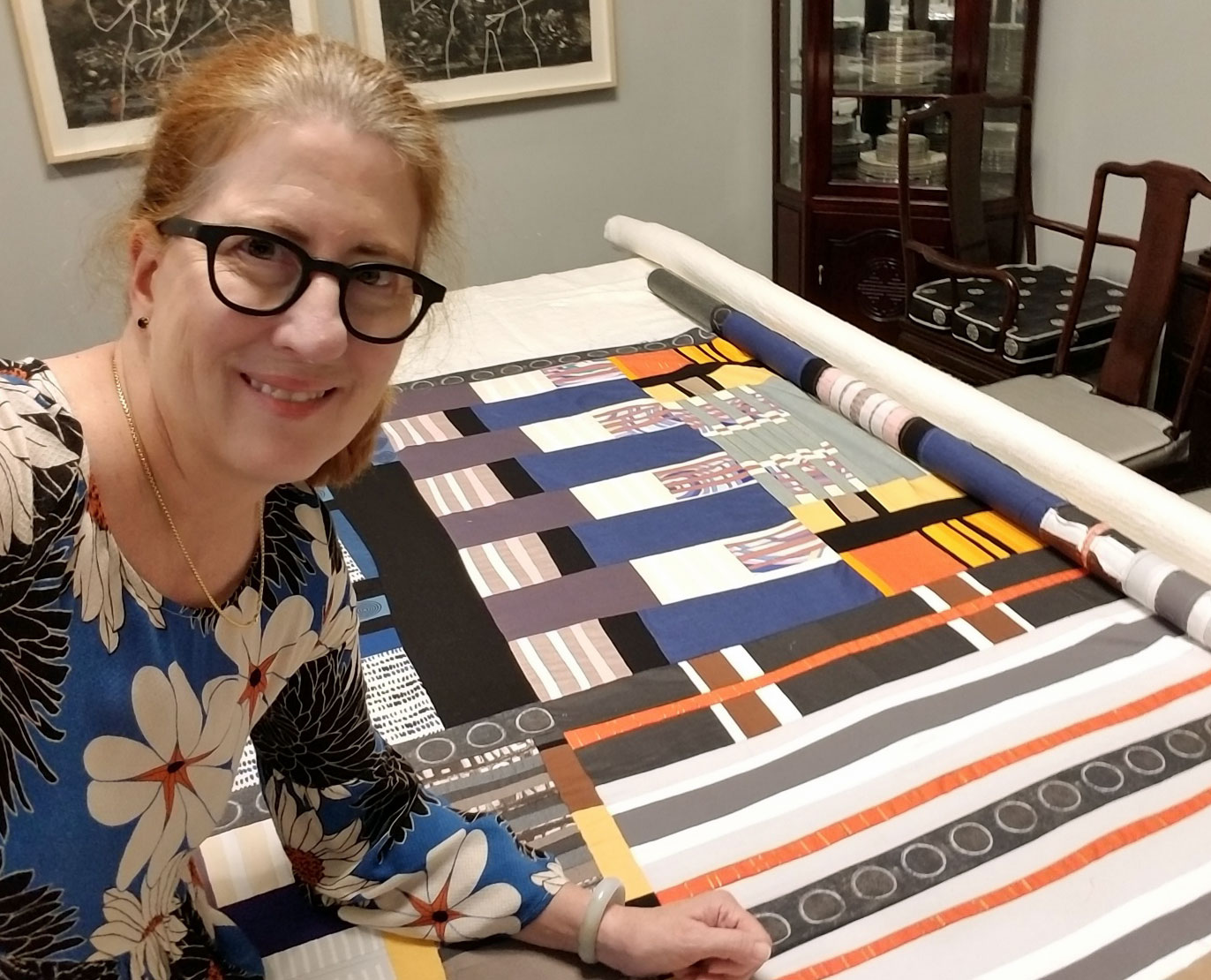 finally finished my Nancy Crow workshop quilt