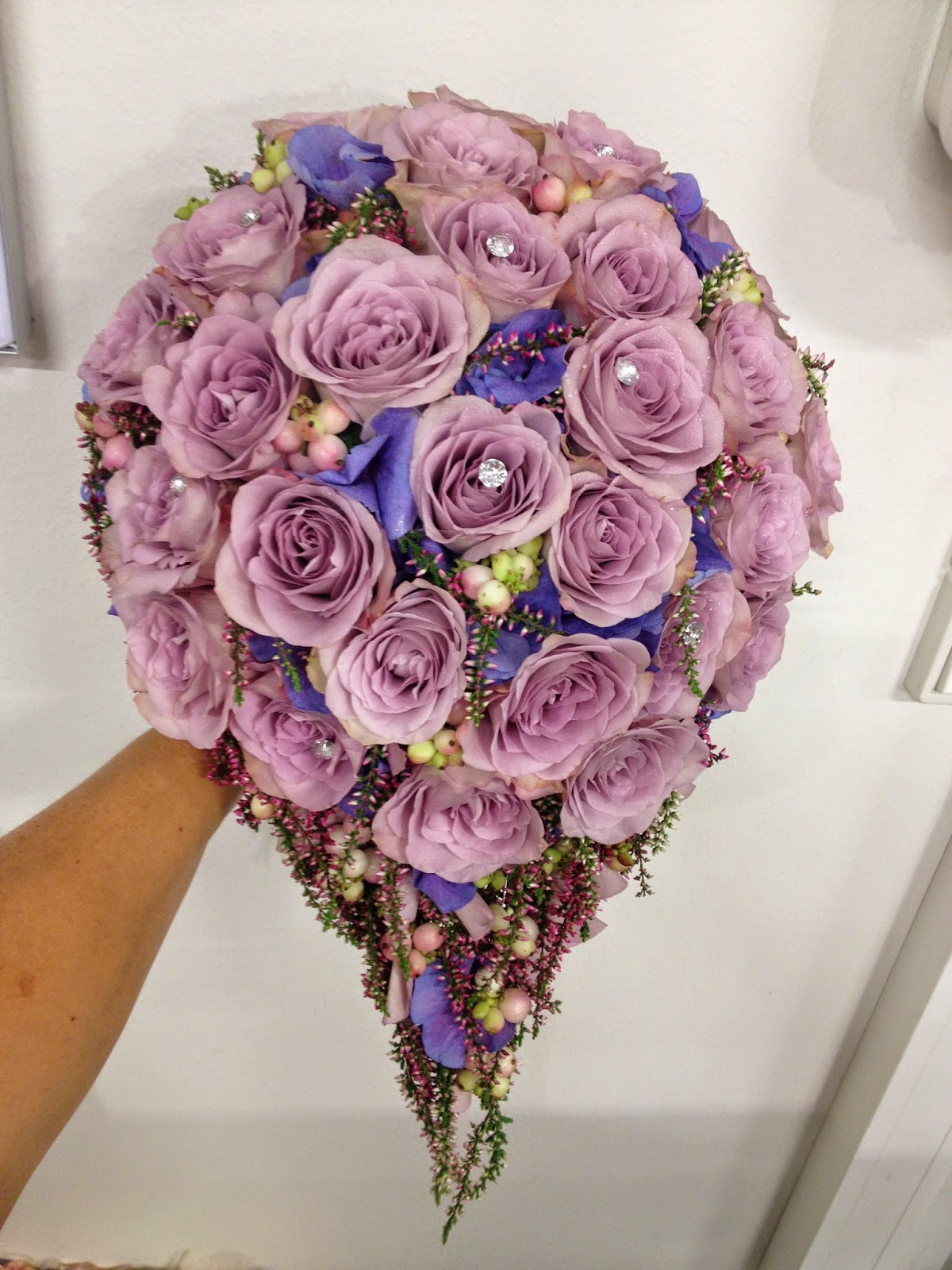 FLORISS Ålgård: Vibeke`s brudebukett.