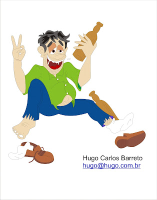 Vetor CDR Free: Bêbado.