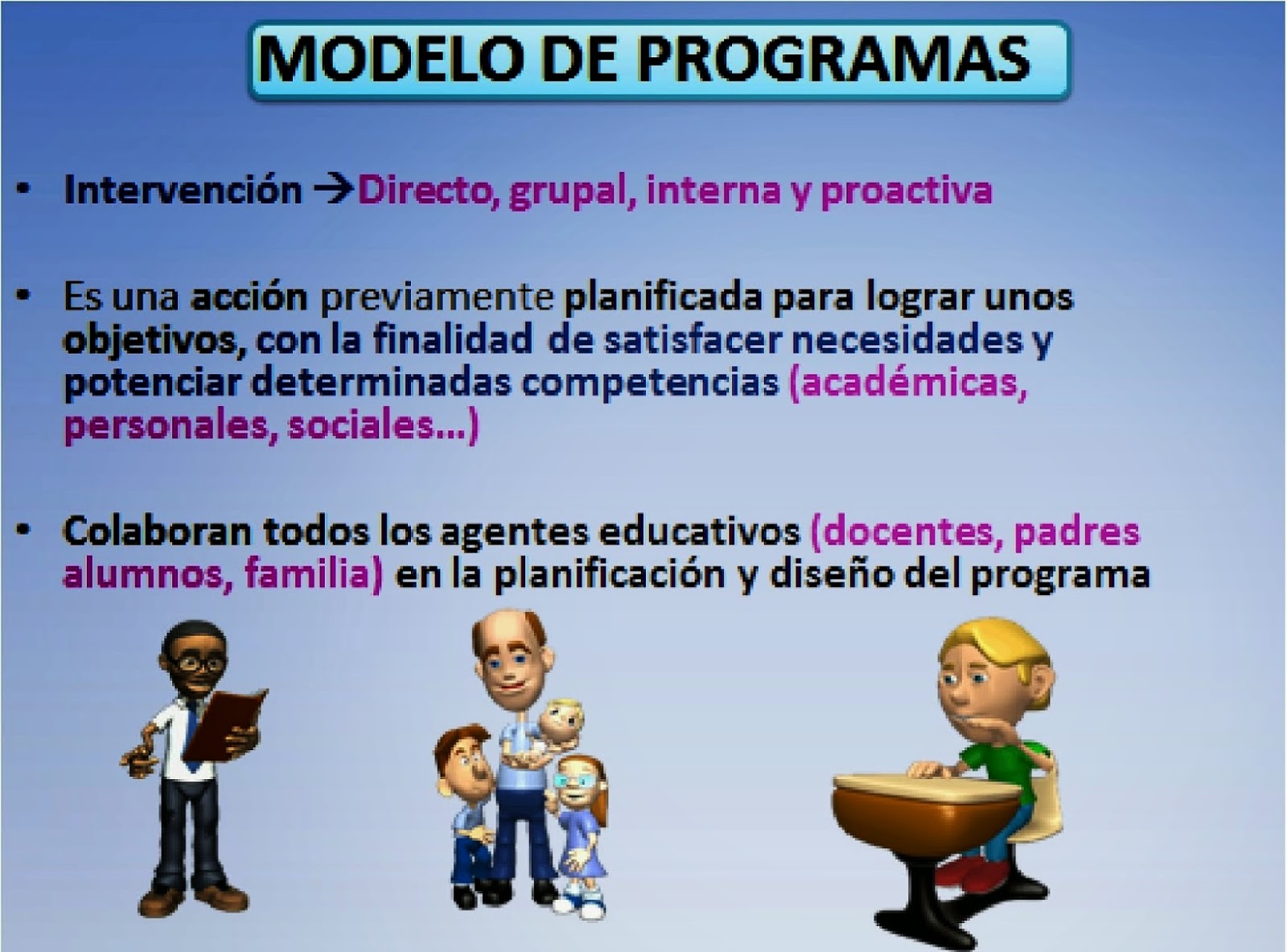 Orientación Educativa y Acción Tutorial: Ejemplos de modelos