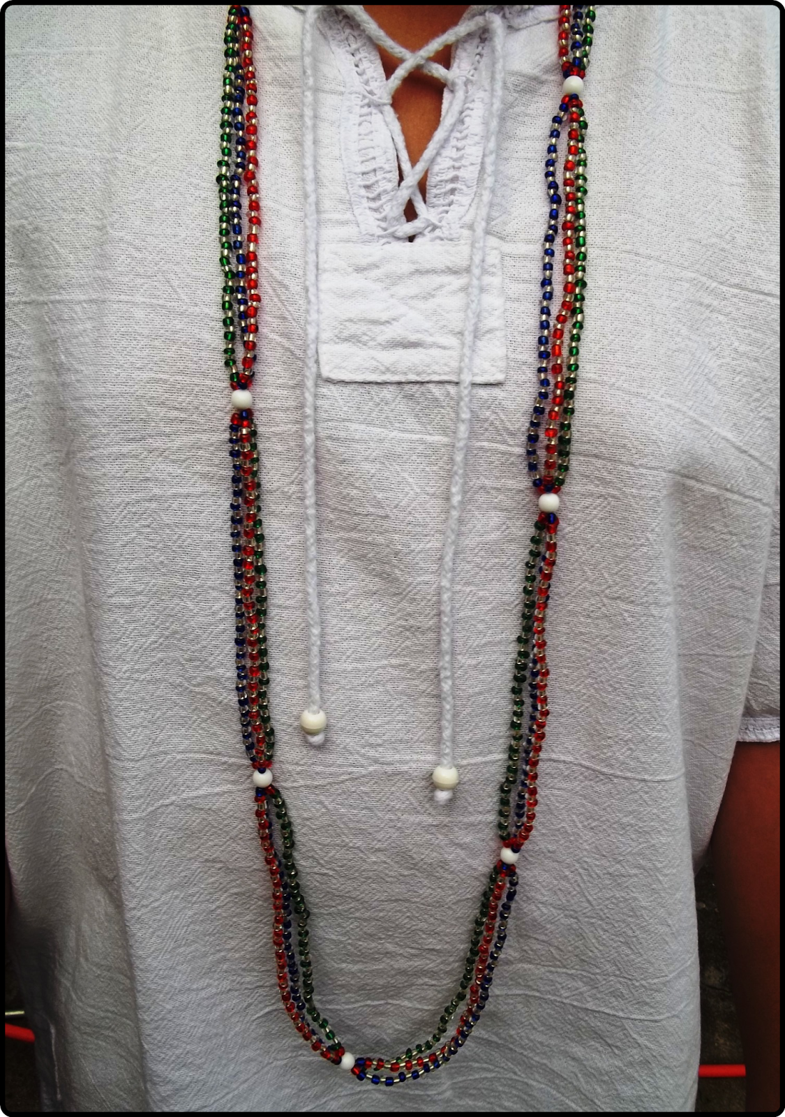 7 Linhas da Umbanda : BRAJÁ OGUM / XANGÔ (fio de 03 pernas)